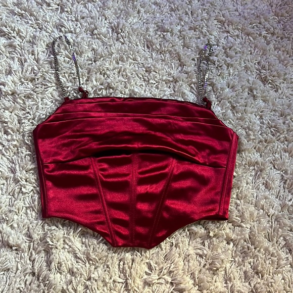 Tops | Gorgeous Red Corset Top | Poshmark